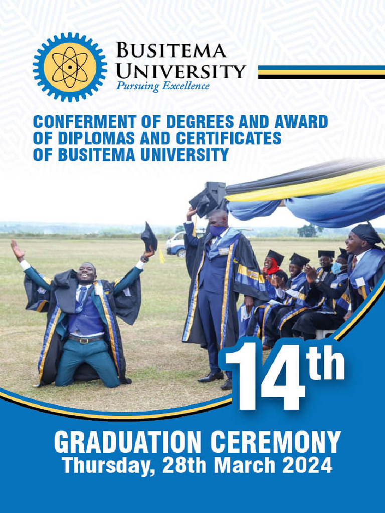 Busitema Graduation Book 2024 Final Draft | PDF