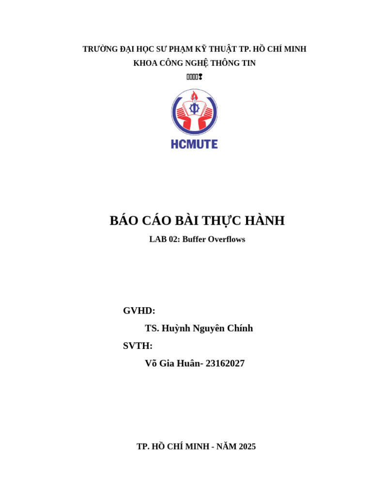 Lab 2. Buffer Overflow-New | PDF