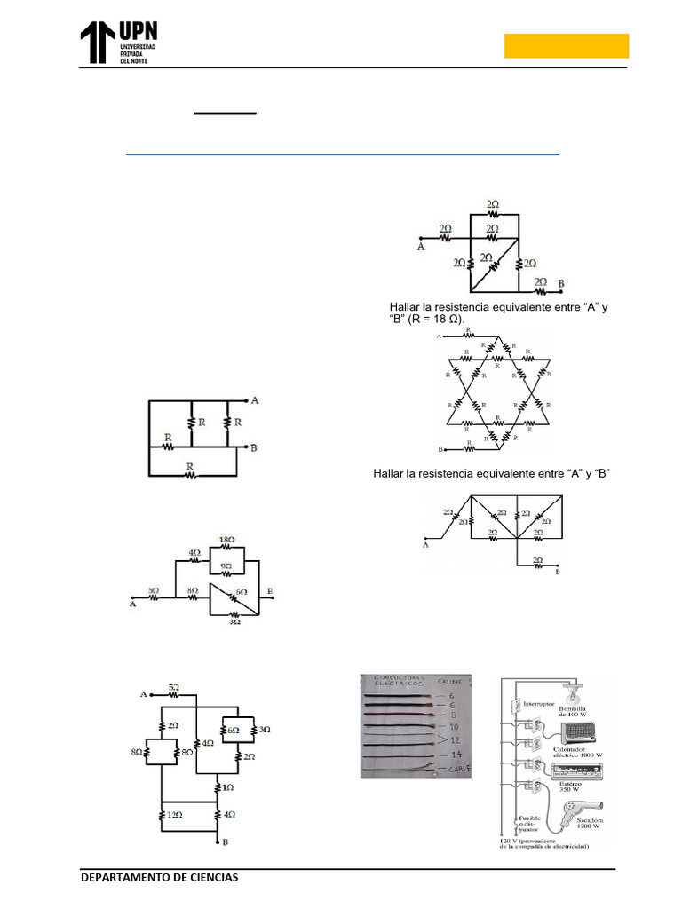 f3 - s05 - HT - Ley de Ohm y Asociación de Resistencia | PDF ...