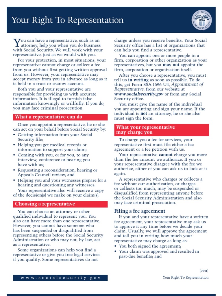 Your Right To Representation: What A Representative Can Do What Your ...