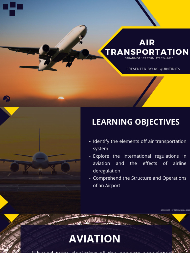 Final Topic 2 - Air Transportation | PDF | Airport | Aviation