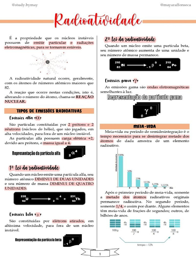 Resumo - Radioatividade | PDF