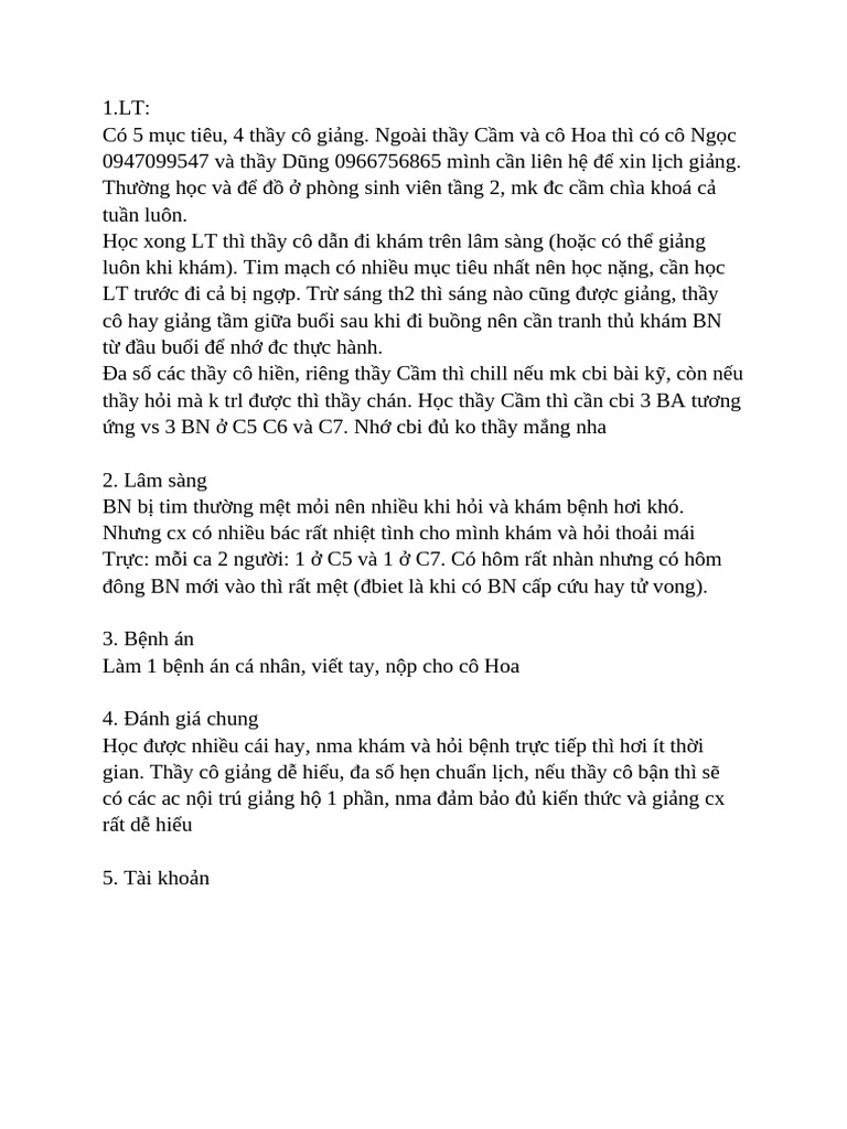 Khoa Tim M CH | PDF