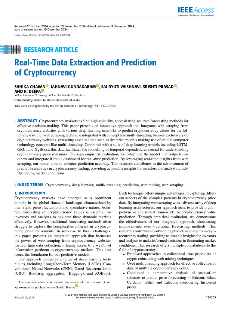 16 Real-Time Data Extraction and Prediction of Cryptocurrency | PDF ...