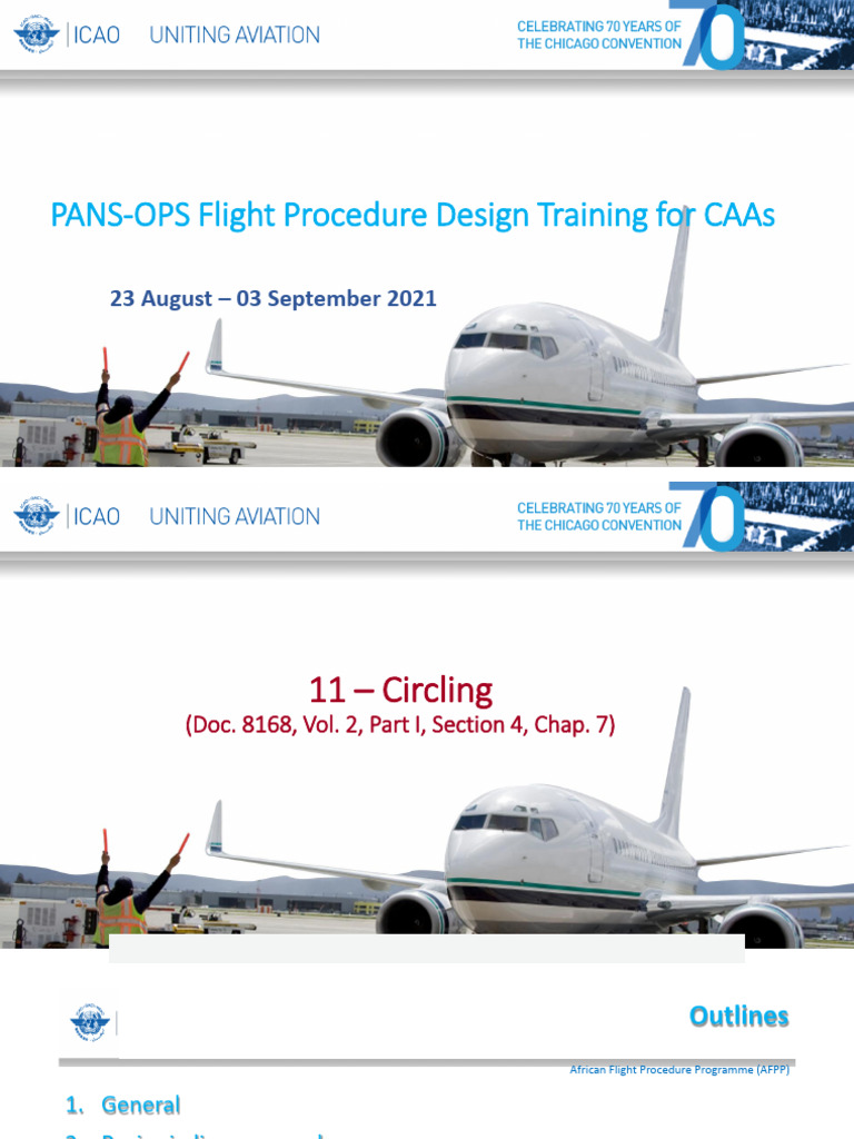 PANS-OPS Circling Approach Training | PDF | Aviation