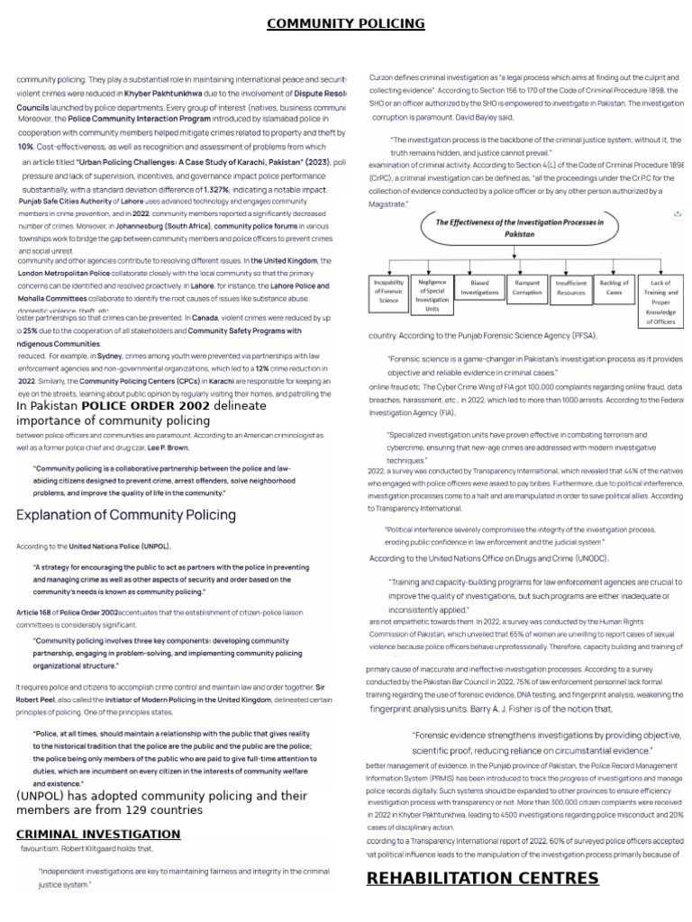 Community Policing | PDF