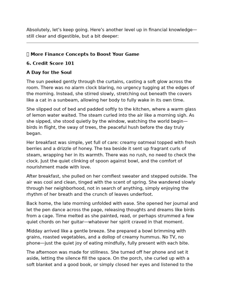 More Finance Concepts To Boost Your Game 6. Credit Score 101 A Day For ...