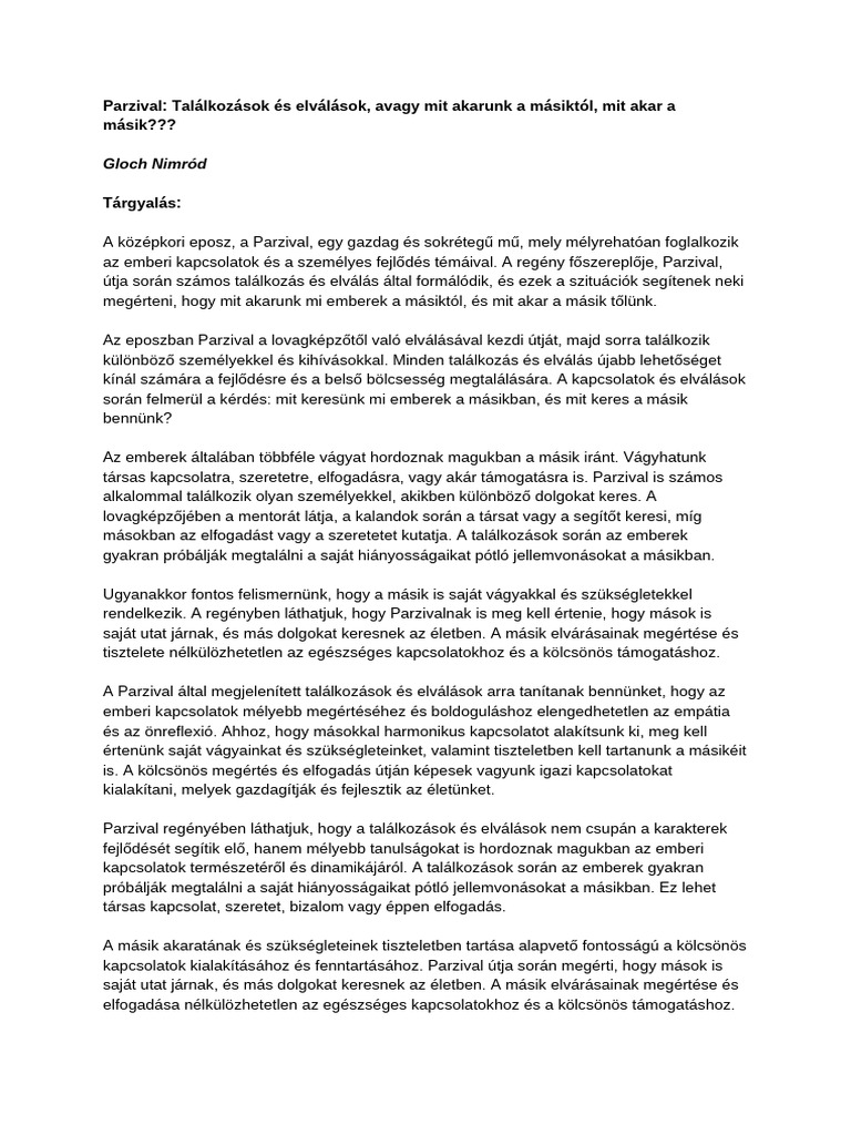 Parzival | PDF
