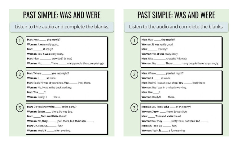 Was and Were | PDF