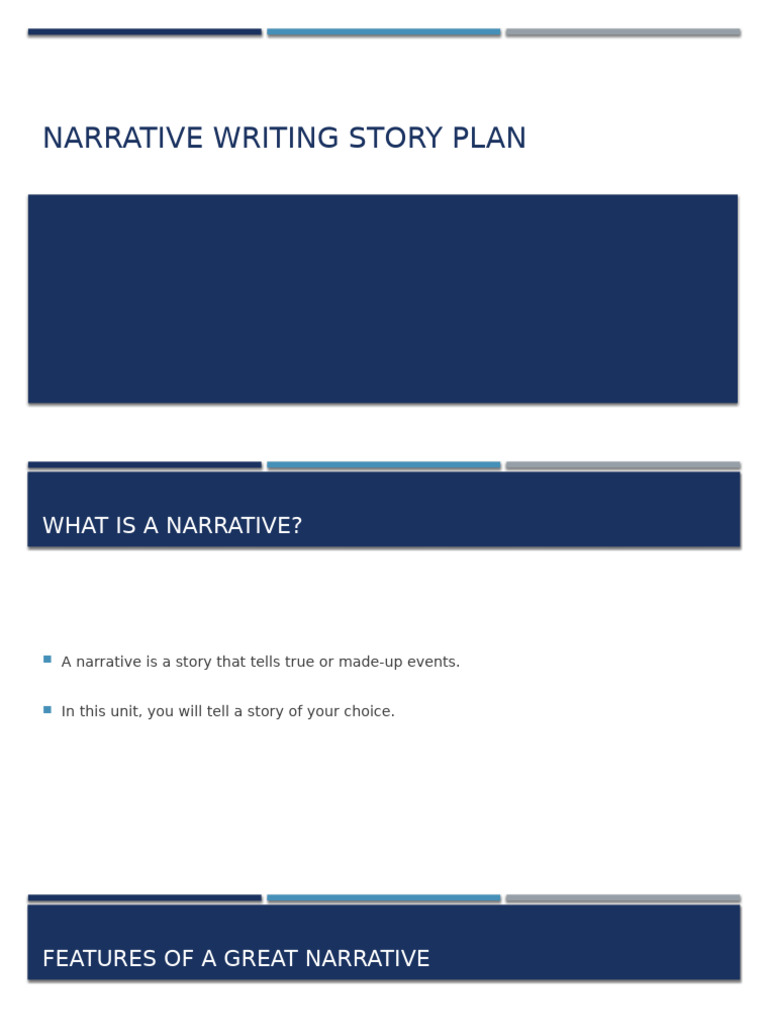 Narrative Writing Story Planning Presentation | PDF
