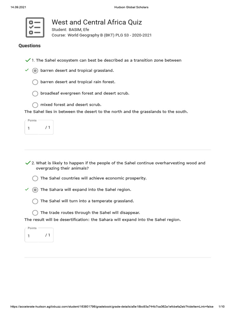 West and Central Africa Quiz 100 | PDF | Africa | West Africa