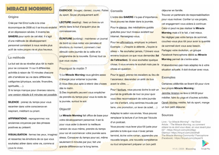 Blooming-Miracle Morning | PDF