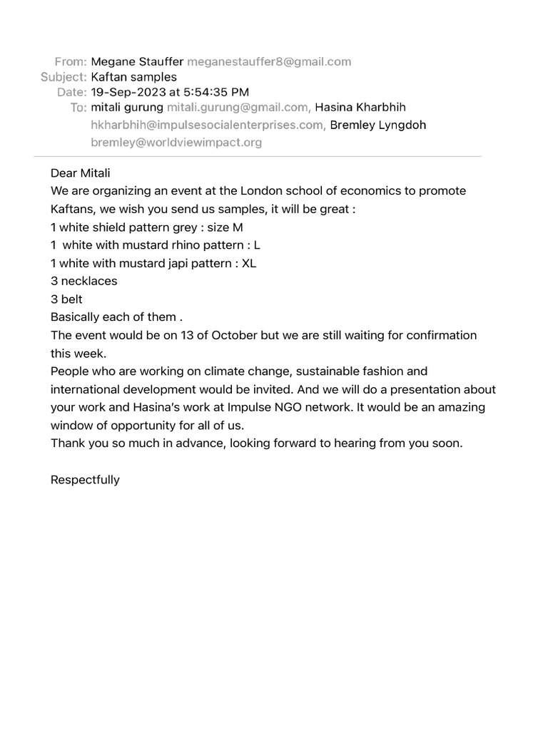 Kaftan Samples | PDF