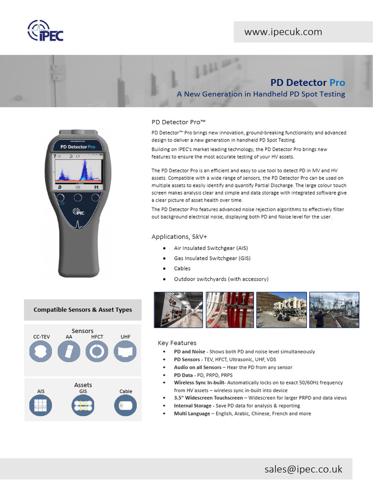 Specification PD Detector Pro | PDF | Electronics | Electrical Engineering