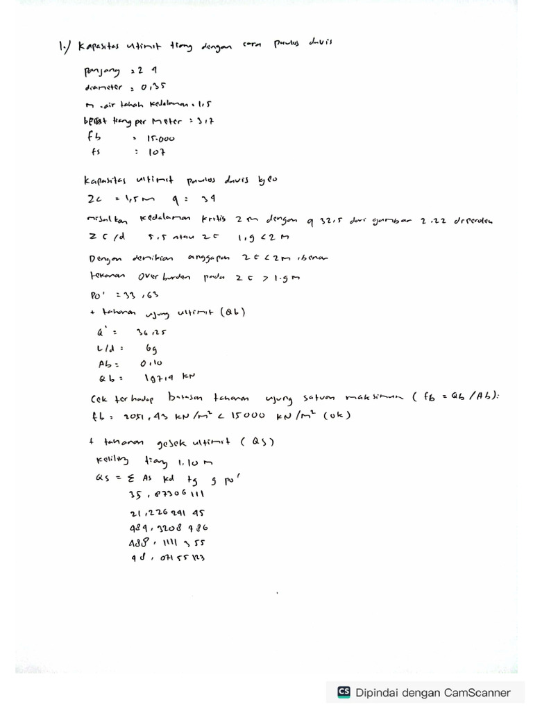 Tugas Teknik Pondasi Khusus, Deva Adi Prasetya Nim 202122201011 | PDF