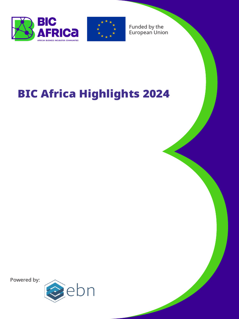 BIC Africa 2024 Highlights - EN - A5 1 | PDF | Entrepreneurship ...