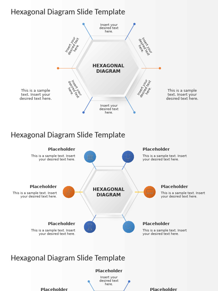 Hexagonal Diagram Slide Template | PDF