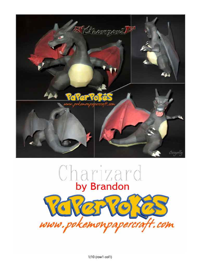 Charizard A4 Mirrored Shiny Lined | PDF