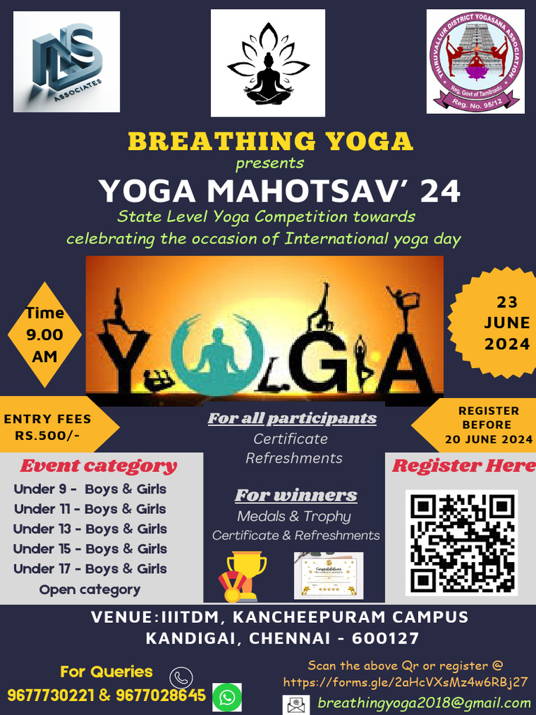 State Level Yoga Competition 2024 | PDF