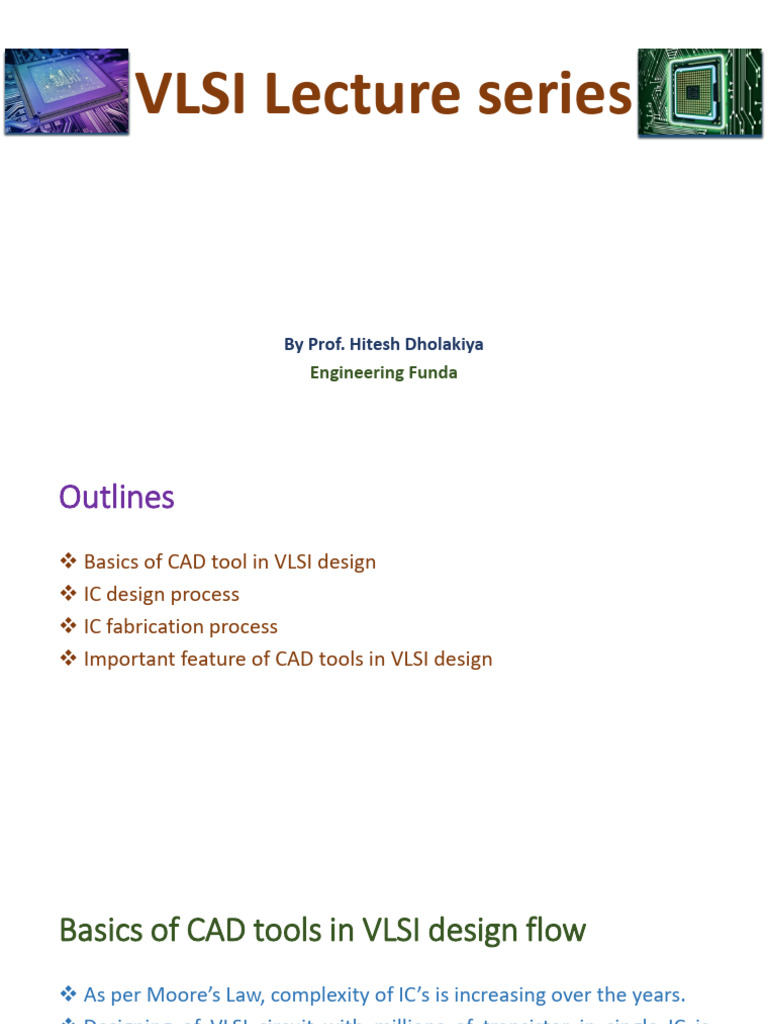 Importance of CAD Tool in VLSI Design | PDF