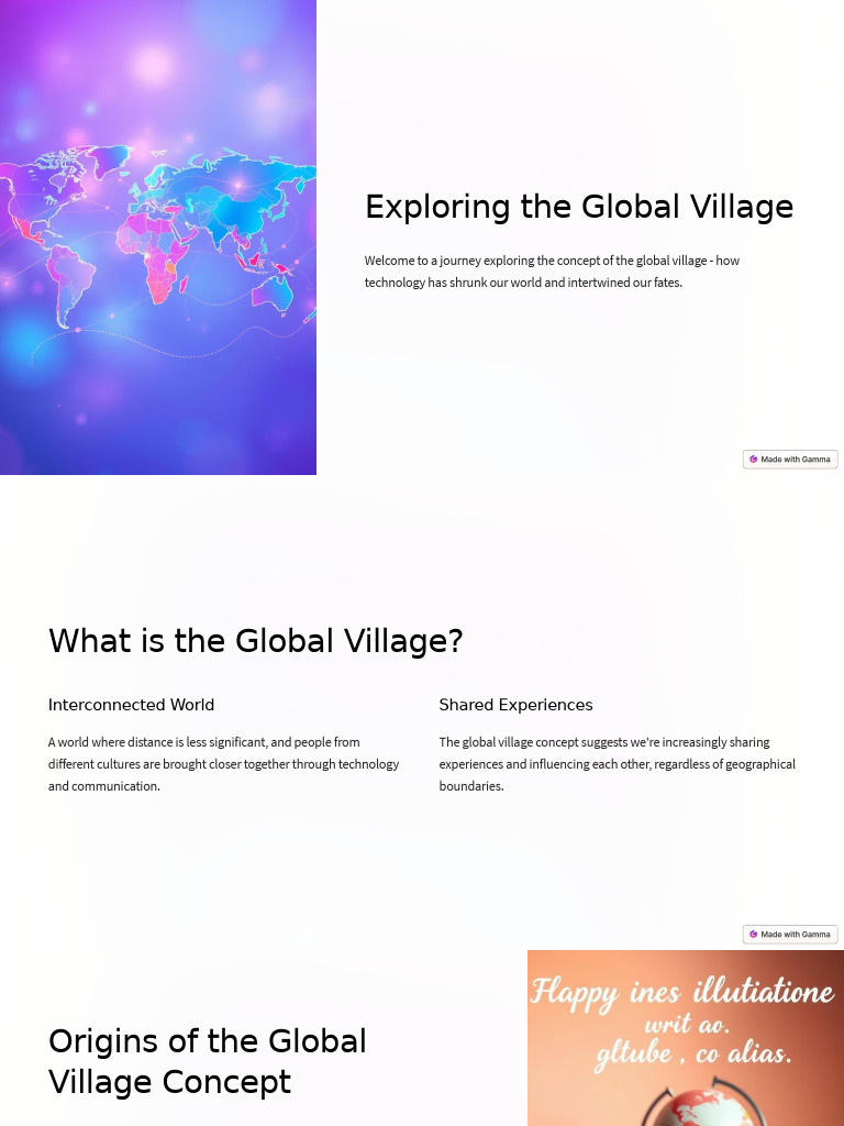 Exploring the Global Village | PDF | Globalization | Economies
