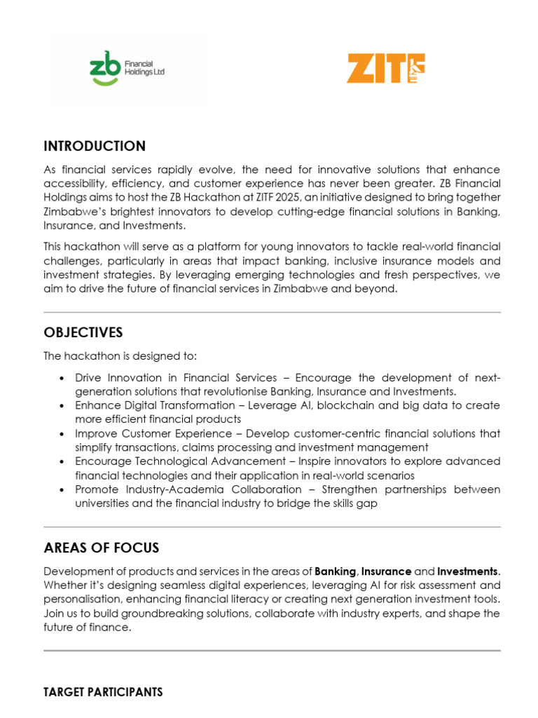 Hackathon Instructions 2025 | PDF | Innovation | Business