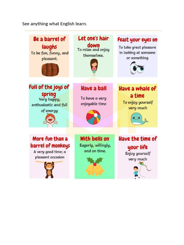 See Anything What English Learn | PDF