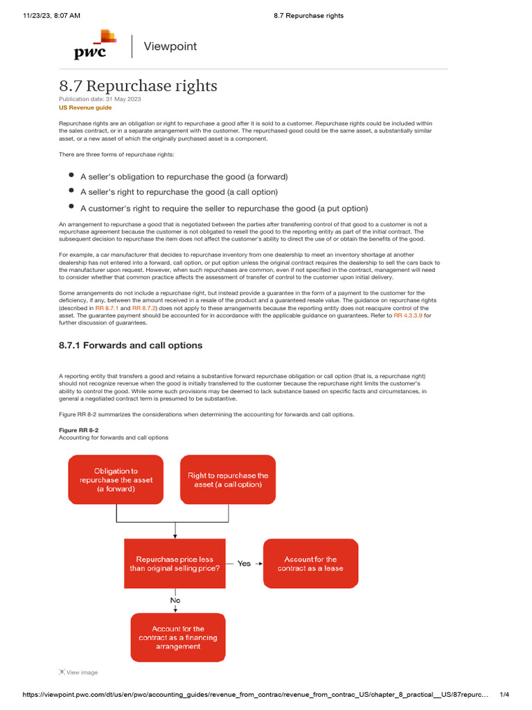 Understanding Repurchase Rights | PDF | Repurchase Agreement | Option ...