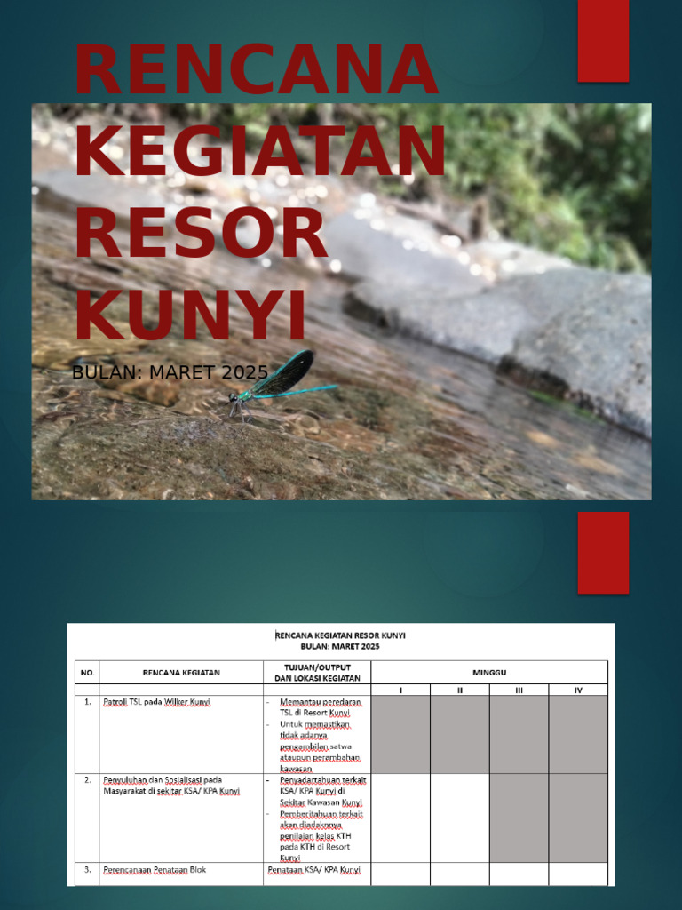 Rencana Kerja Maret Kunyi Visual FIX | PDF