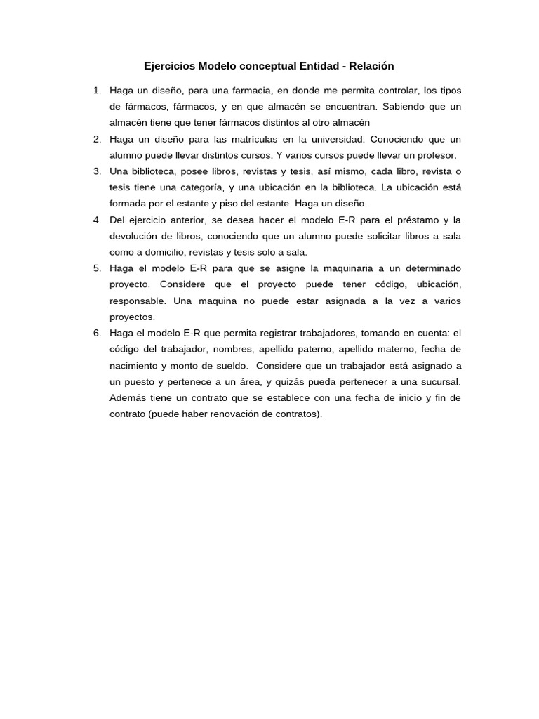 Modelos E-R para Diversas Aplicaciones | PDF