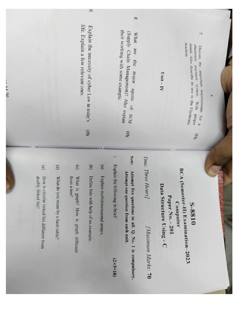 Bca Semester 2nd Papers | PDF