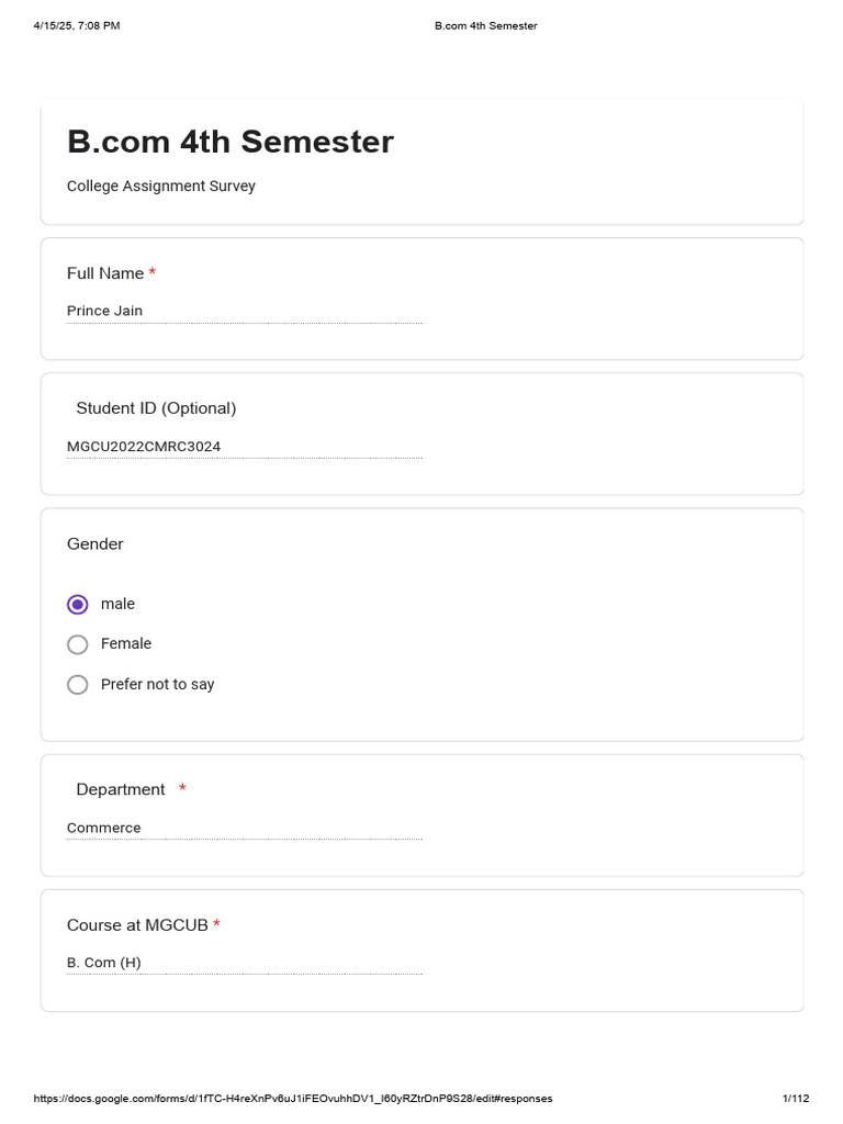 Assignment T1 - Google Forms | PDF | Interest | Banks
