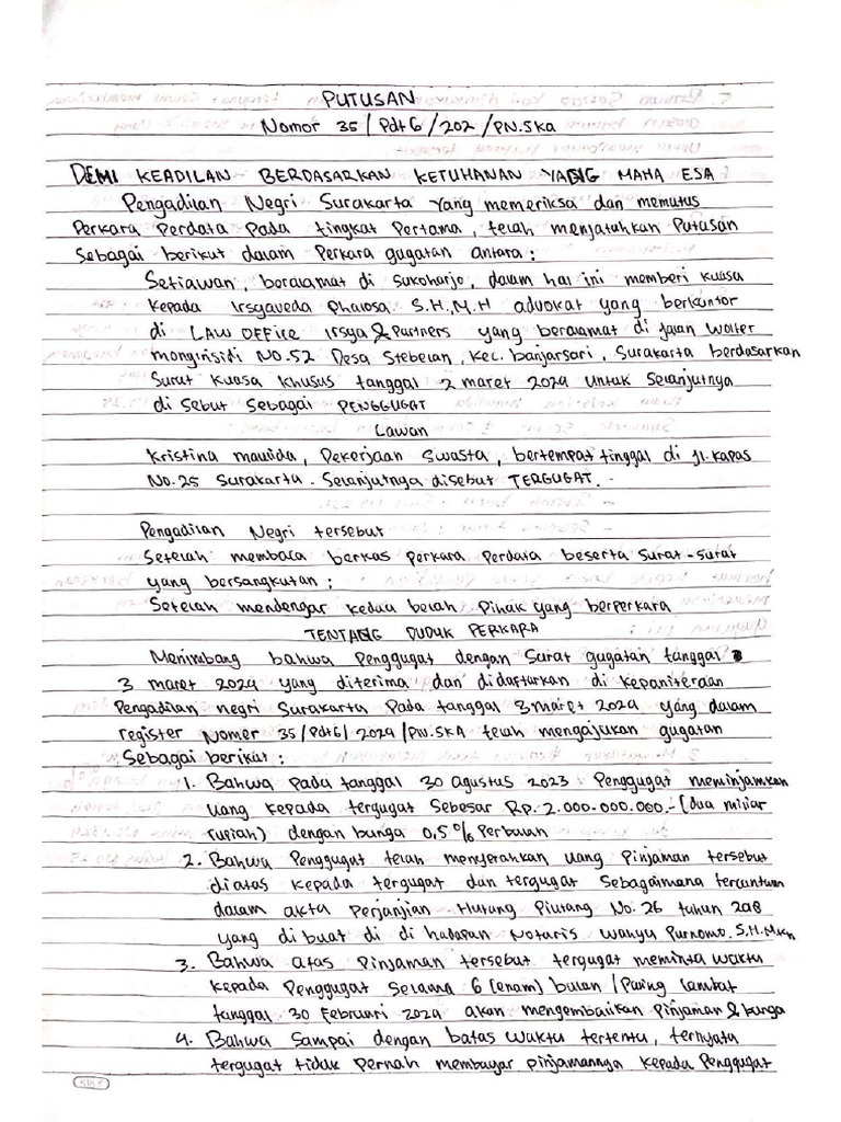 PP Perdata Putusan | PDF