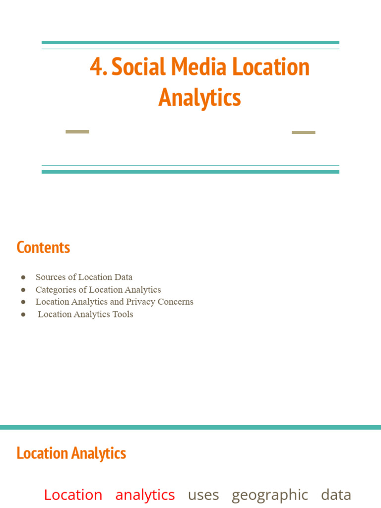 M4 - I - Location Analytics | PDF | Analytics | Privacy