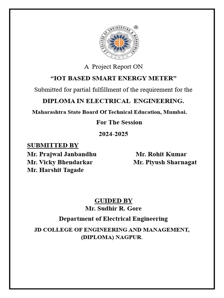 Thesis of Smart Energy Meter | PDF | Smart Grid | Liquid Crystal Display
