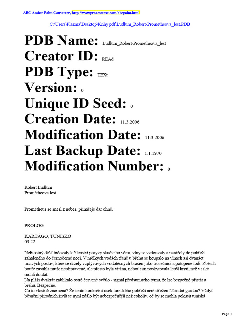 Prometheova lest - Ludlum,Robert_1313 | PDF