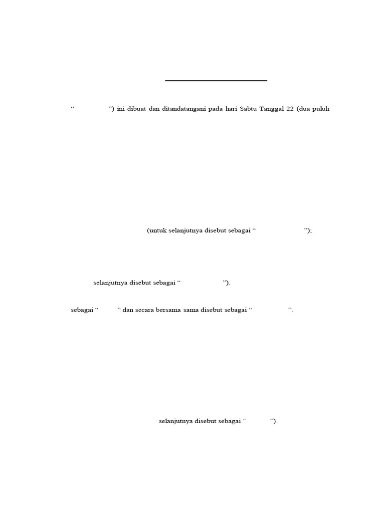 Surat Perjanjian Kerja Sama Dengan Eka (1) | PDF