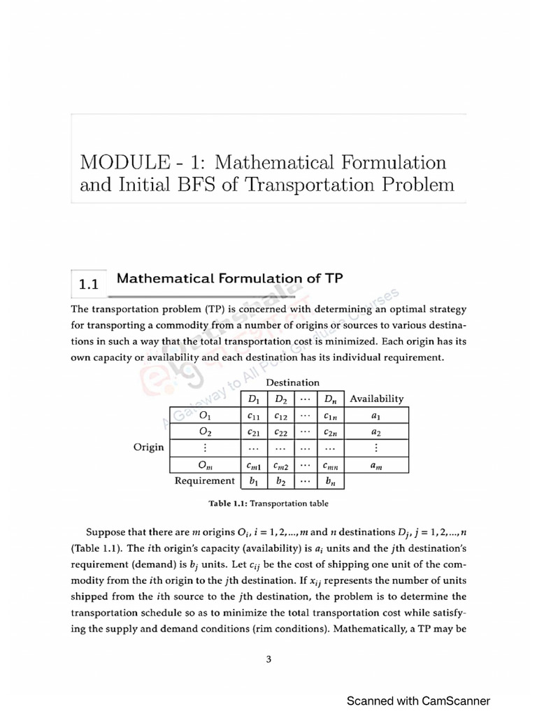 (Updated) Transportation Problems | PDF