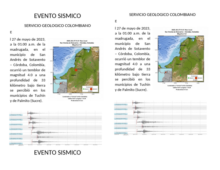 Evento Sismico | PDF