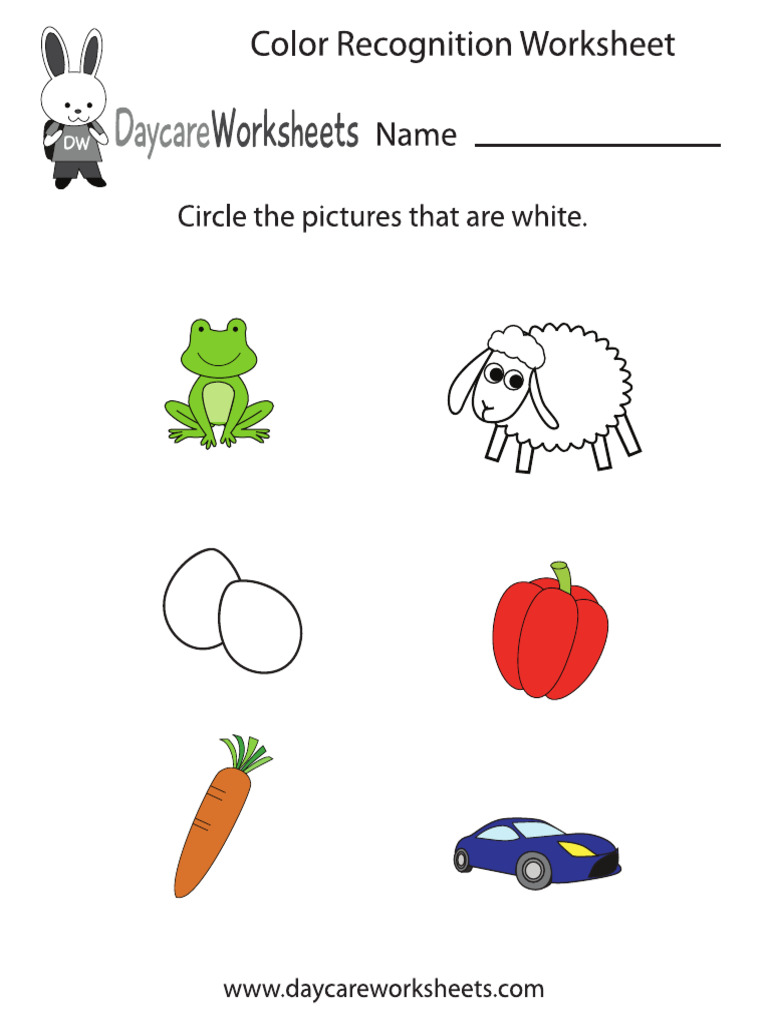 Color Recognition Worksheet | PDF
