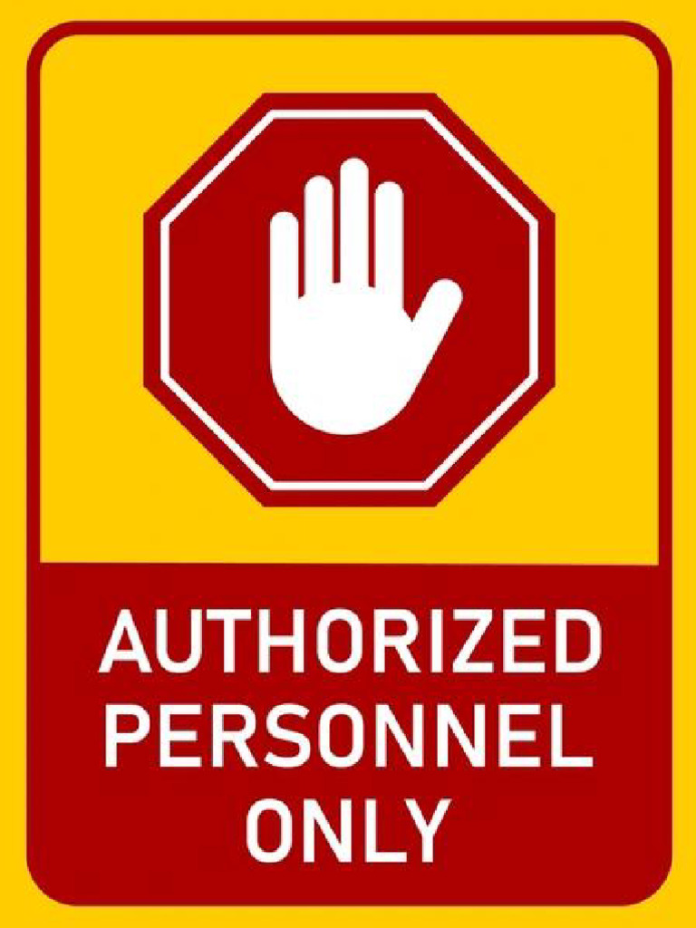 Authorized Person Only | PDF