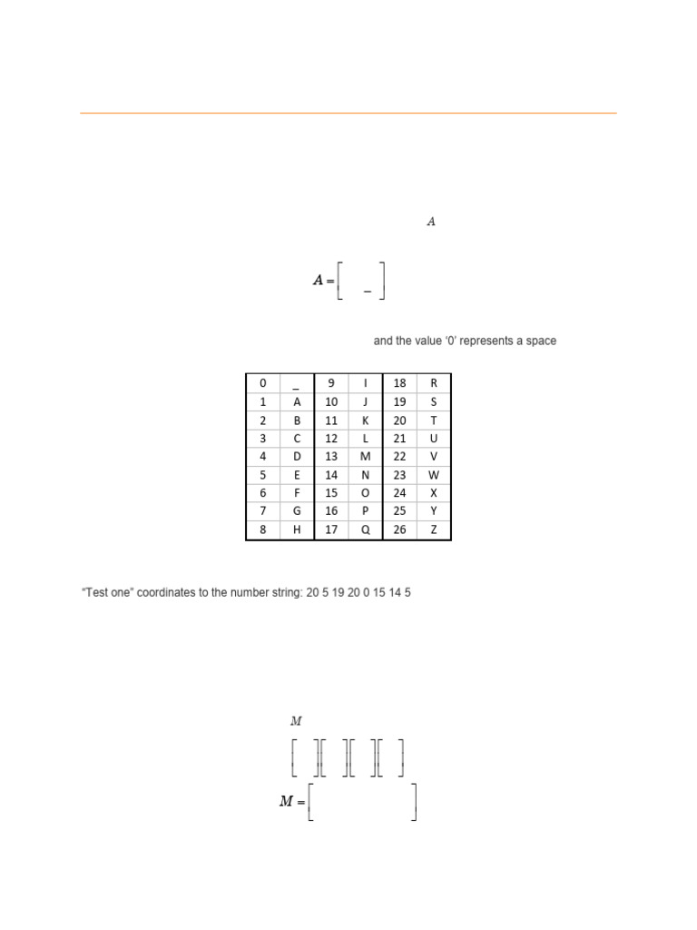 Cryptography With Matrices | PDF | Matrix (Mathematics) | Determinant