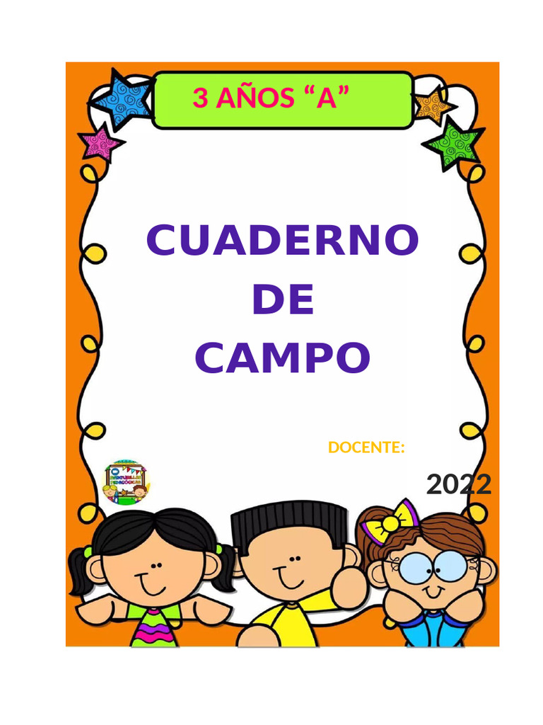 Cuaderno de Campo para Niños de 3 Años | PDF | Salón de clases | Las ...