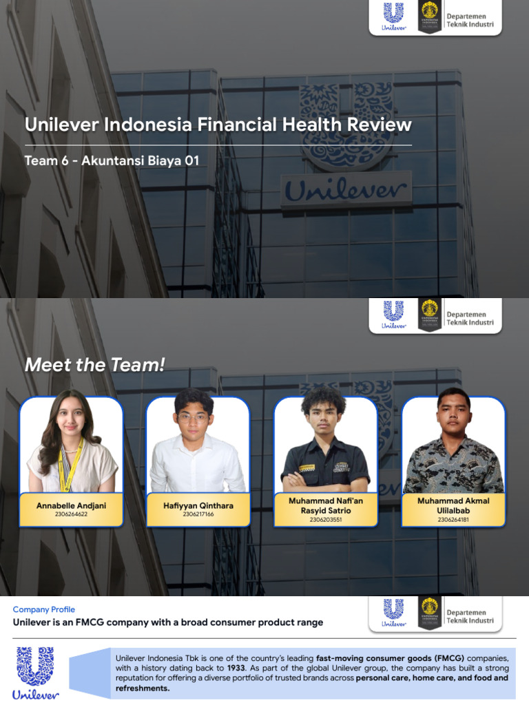 Unilever Indonesia Financial Health Analysis_Team 6_Akuntansi Biaya-01 ...