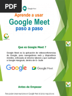 Tutorial Meet - Enviar Link Por Mensajería | PDF