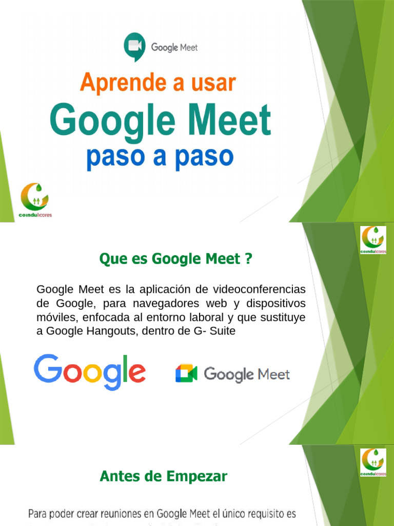 Aprende A Usar Google Meet | PDF | Alphabet Inc. | Internet