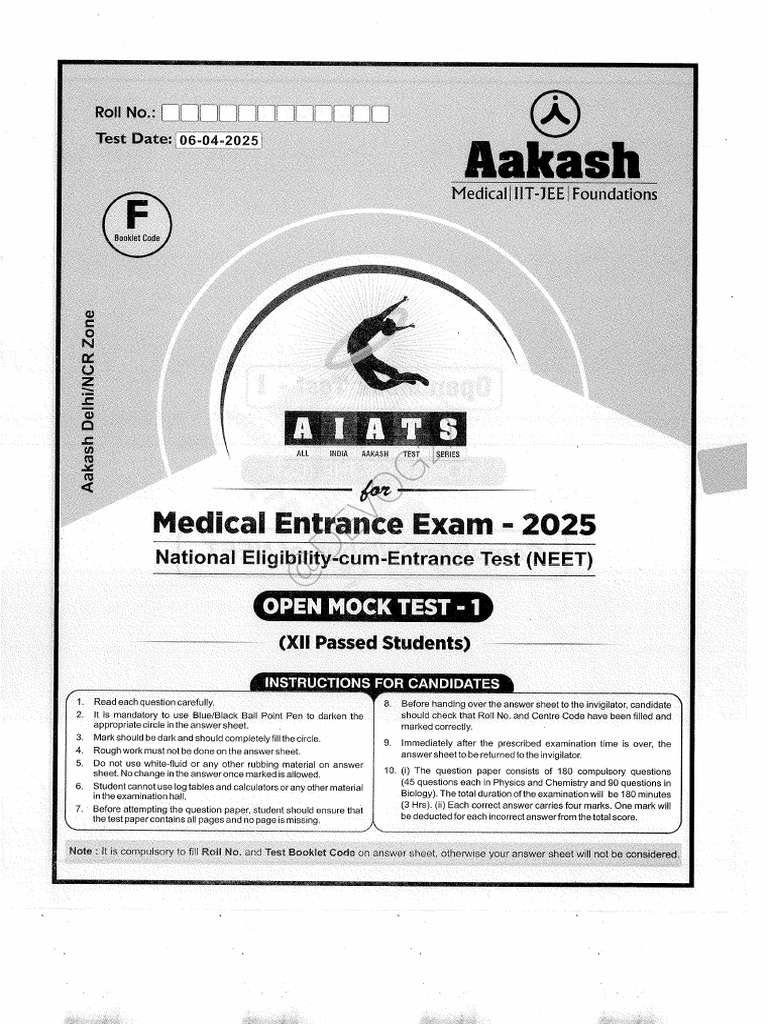 Aiats - Omt1 - Code F - Xii+ - 06.04.2025 | PDF