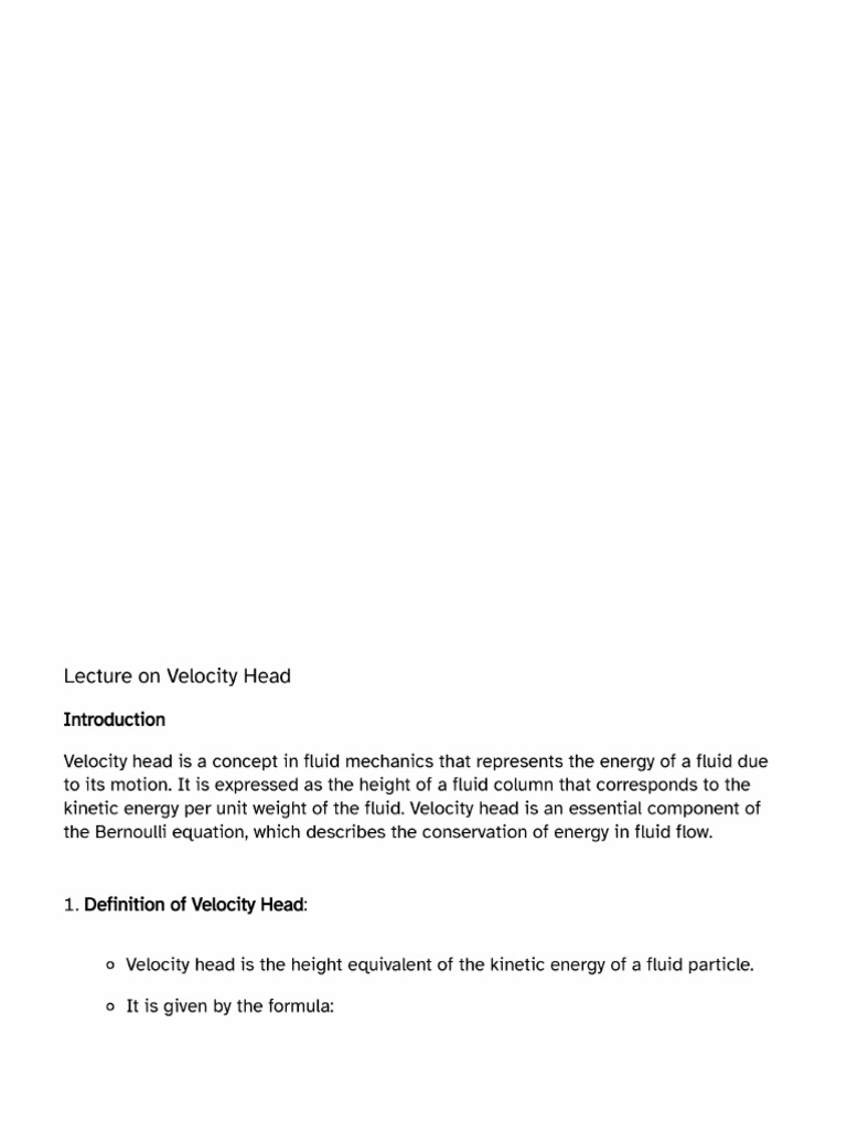9 21 - Velocity-Head | PDF