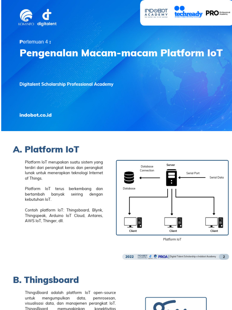 Pertemuan 4 - Pengenalan Macam-macam Platform IoT | PDF