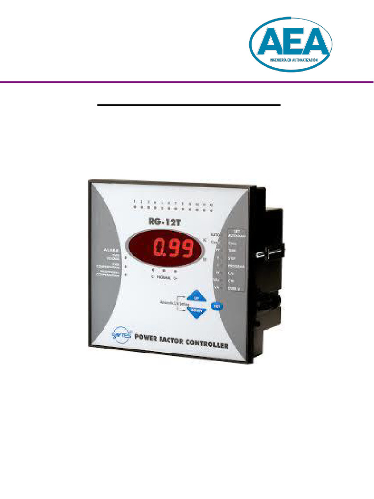 Manual de Usuario RG-12T en Español | PDF | Energia electrica | Condensador